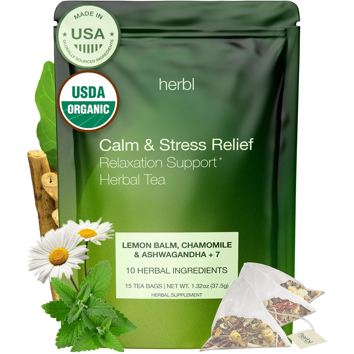 organic calming tea for relaxation
