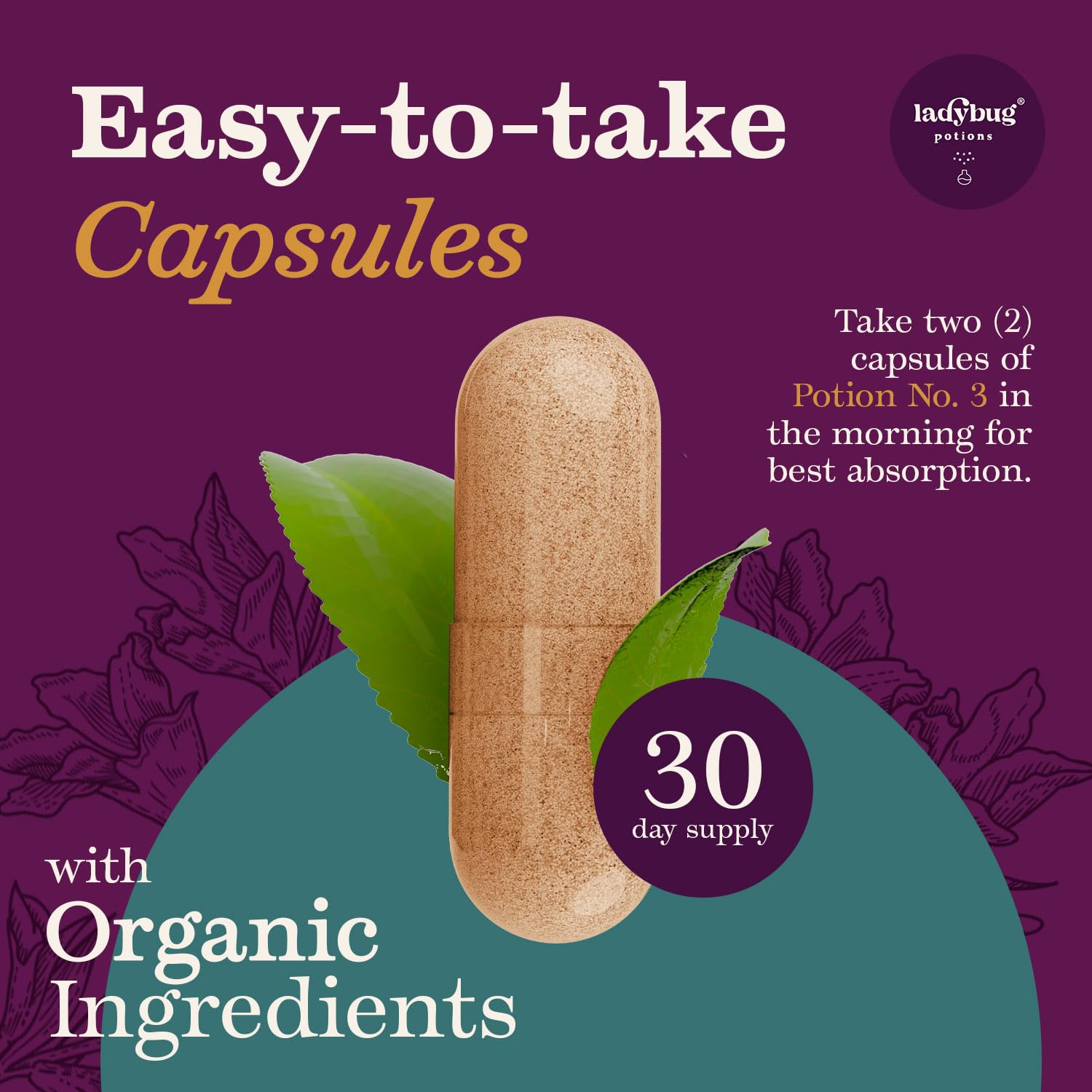 organic capsules for daily mood support