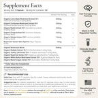 Organic capsules for daily nutrition