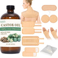 Organic castor oil pack kit
