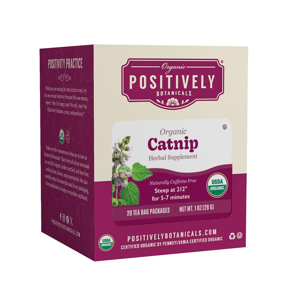organic catnip herbal tea bags