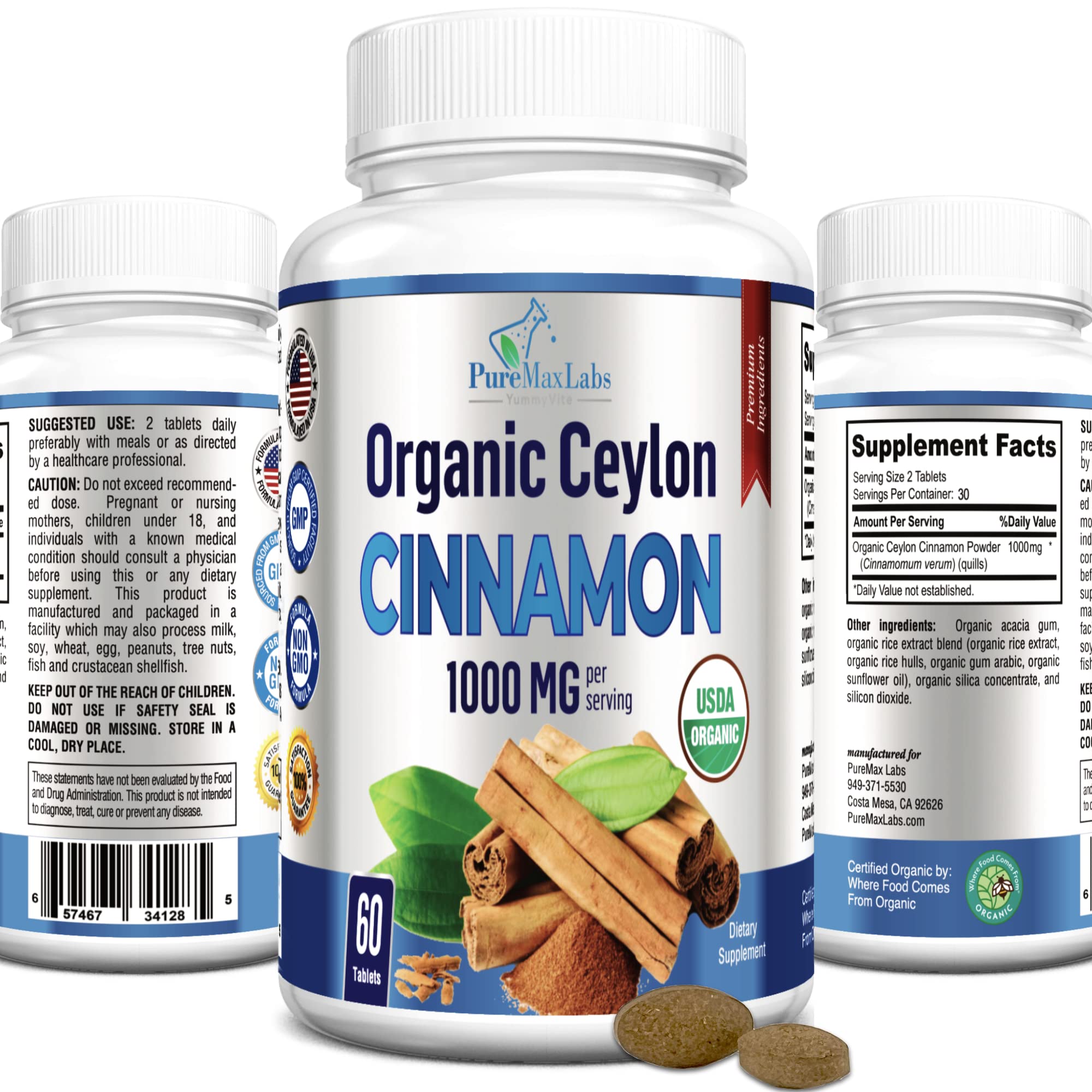 organic ceylon cinnamon supplement benefits
