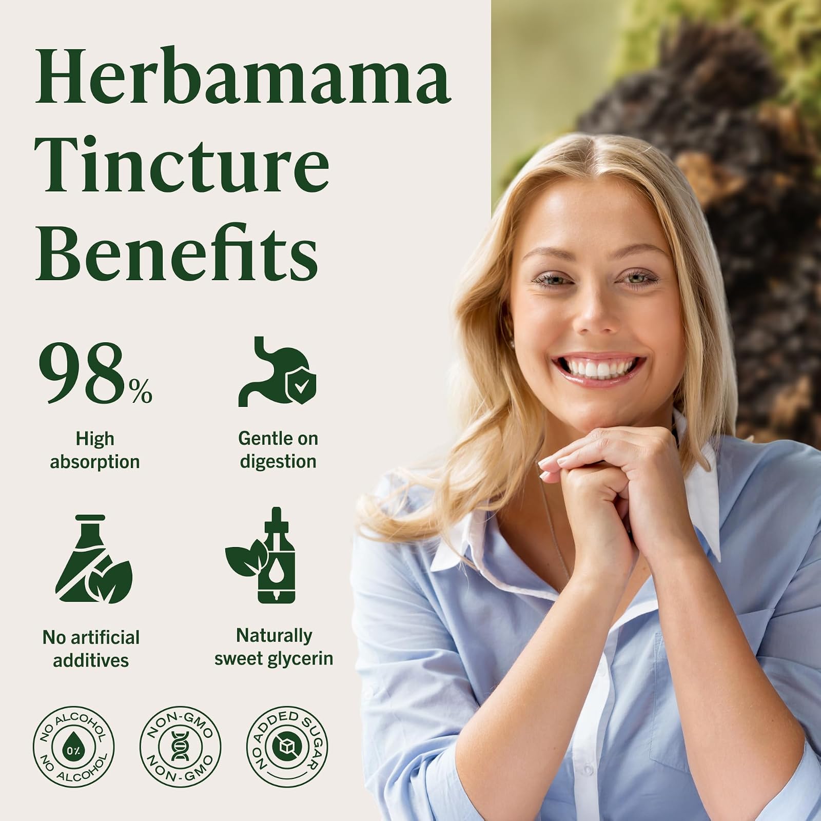 Organic Chaga drops for immune support