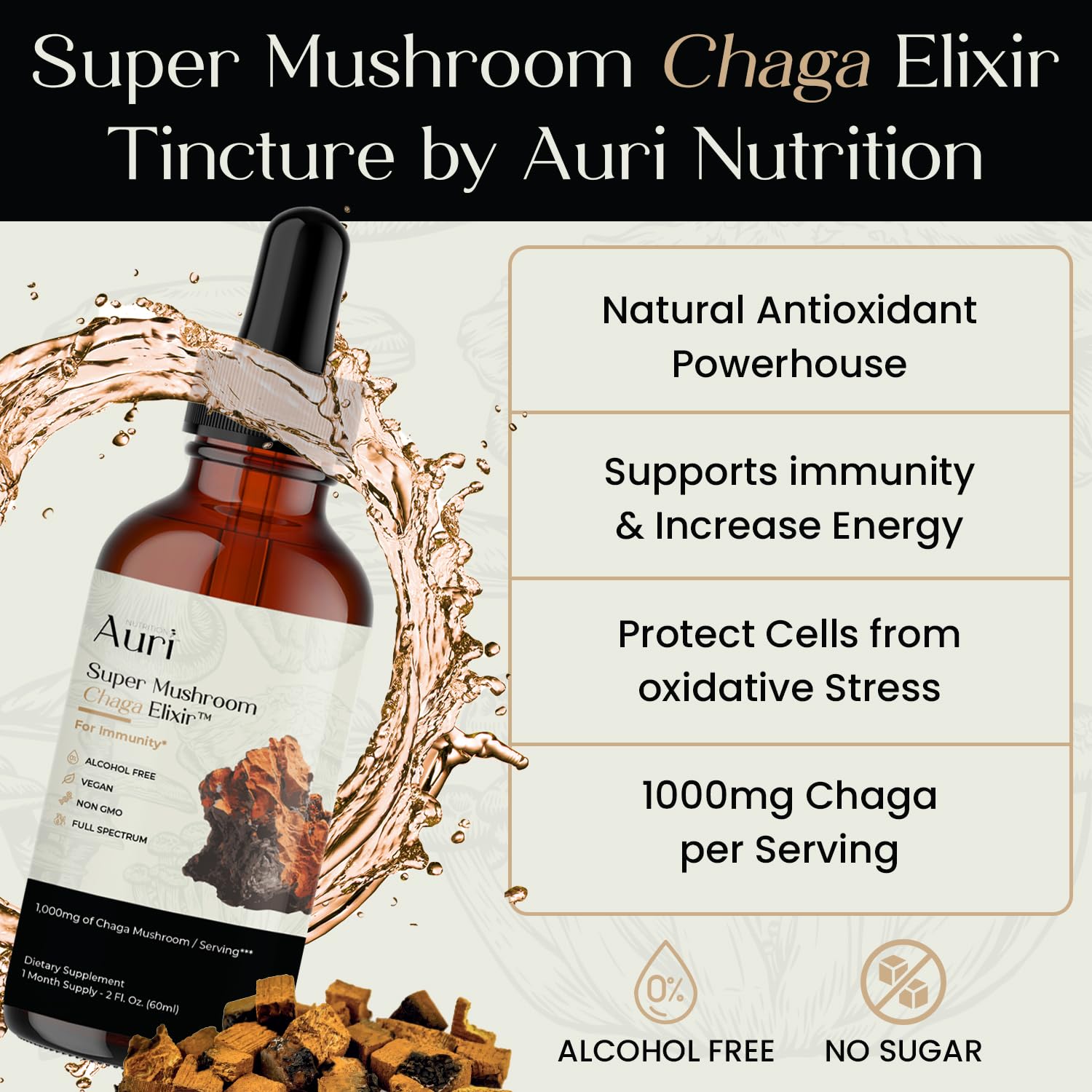 organic chaga elixir for wellness