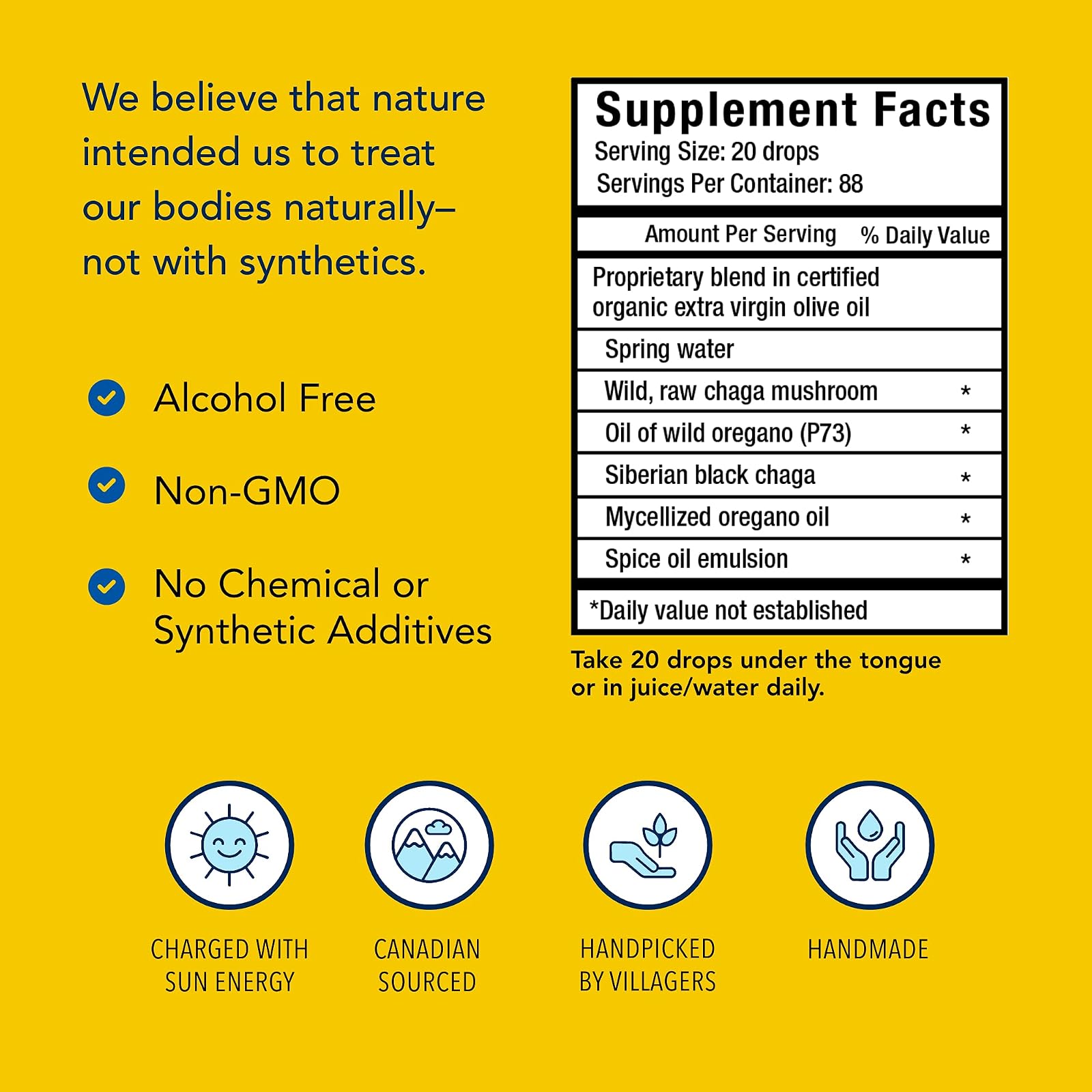 organic chaga extract for energy