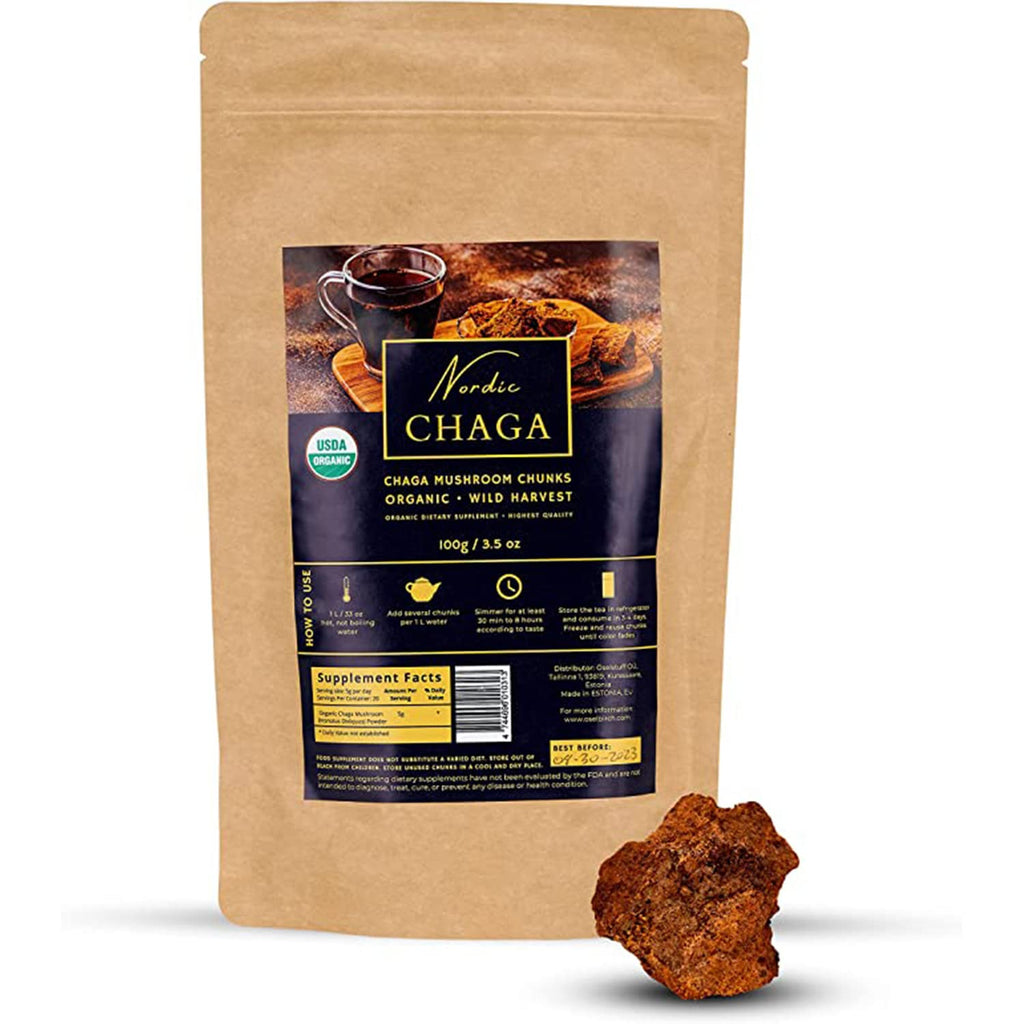 organic chaga mushroom chunks for tea
