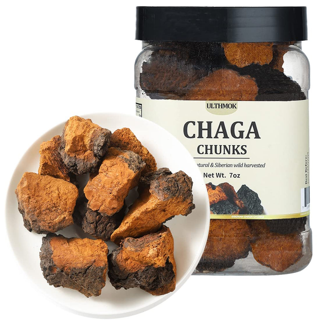 organic chaga mushroom chunks