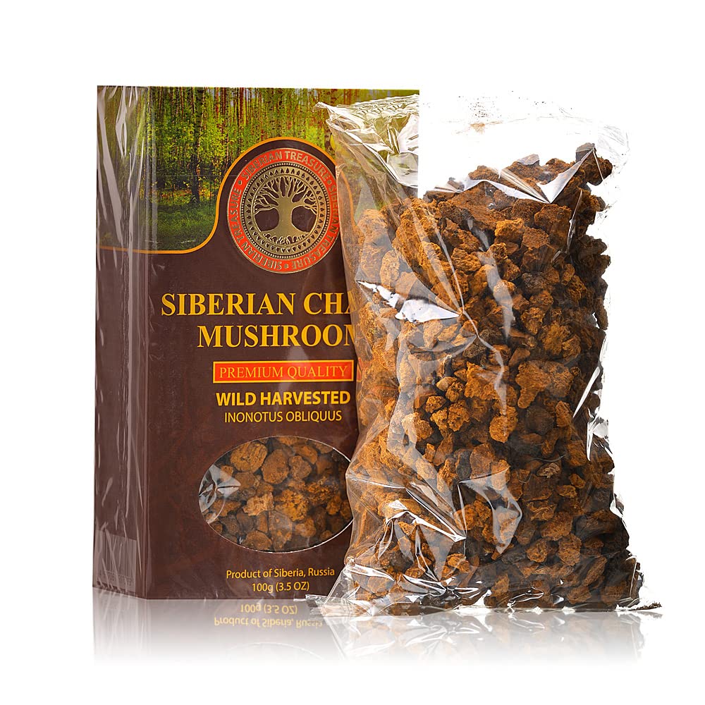 organic chaga mushroom chunks