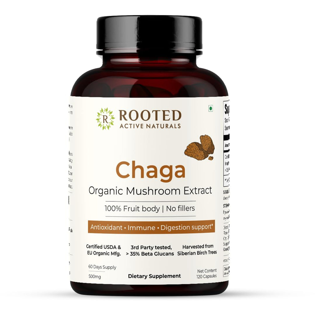 organic chaga mushroom extract capsules