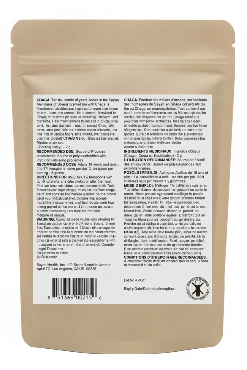 Organic chaga mushrooms for detox