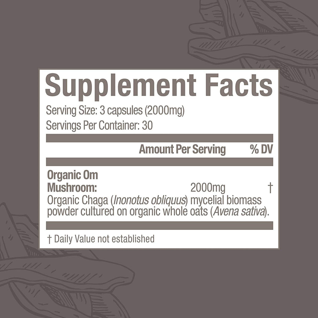 Organic chaga mushrooms for vitality