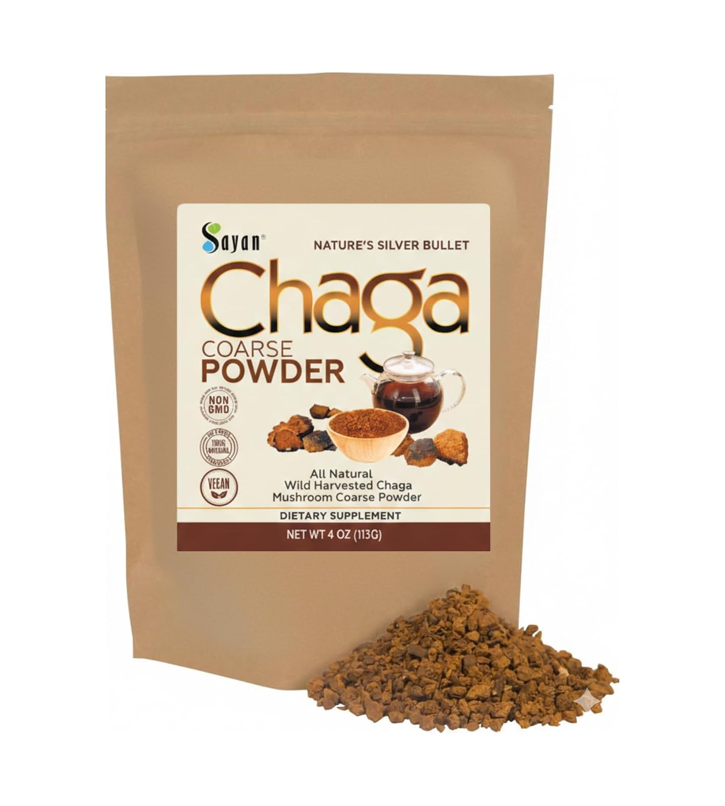 organic chaga powder for tea