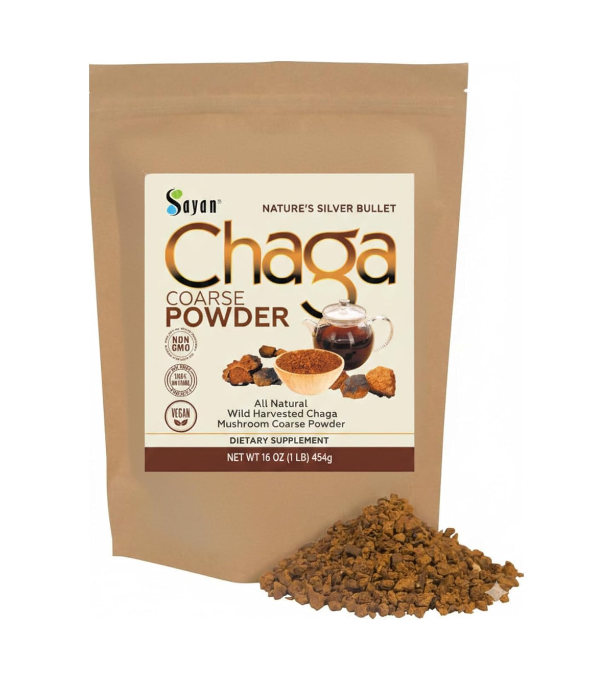organic chaga powder for tea
