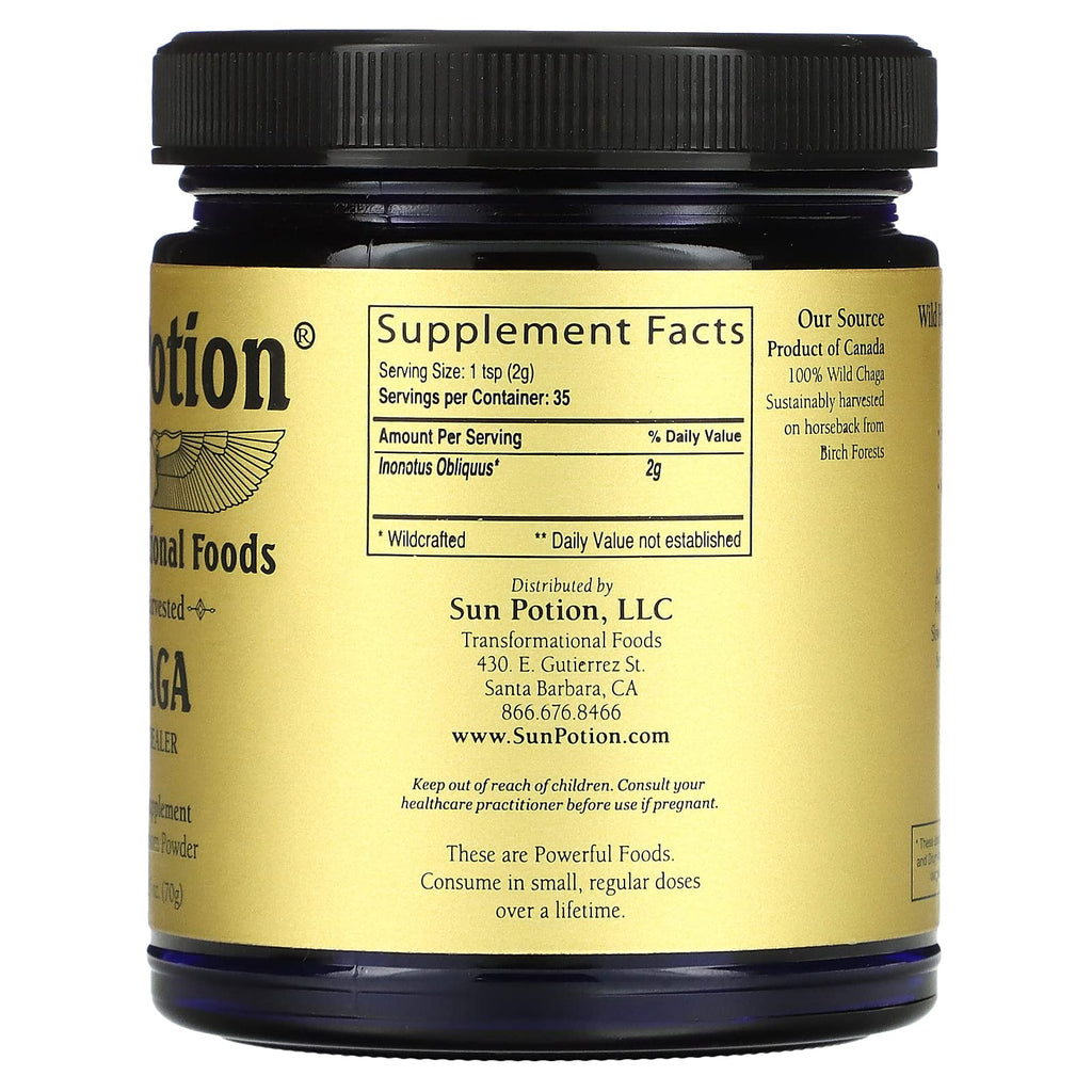 organic chaga powder for wellness
