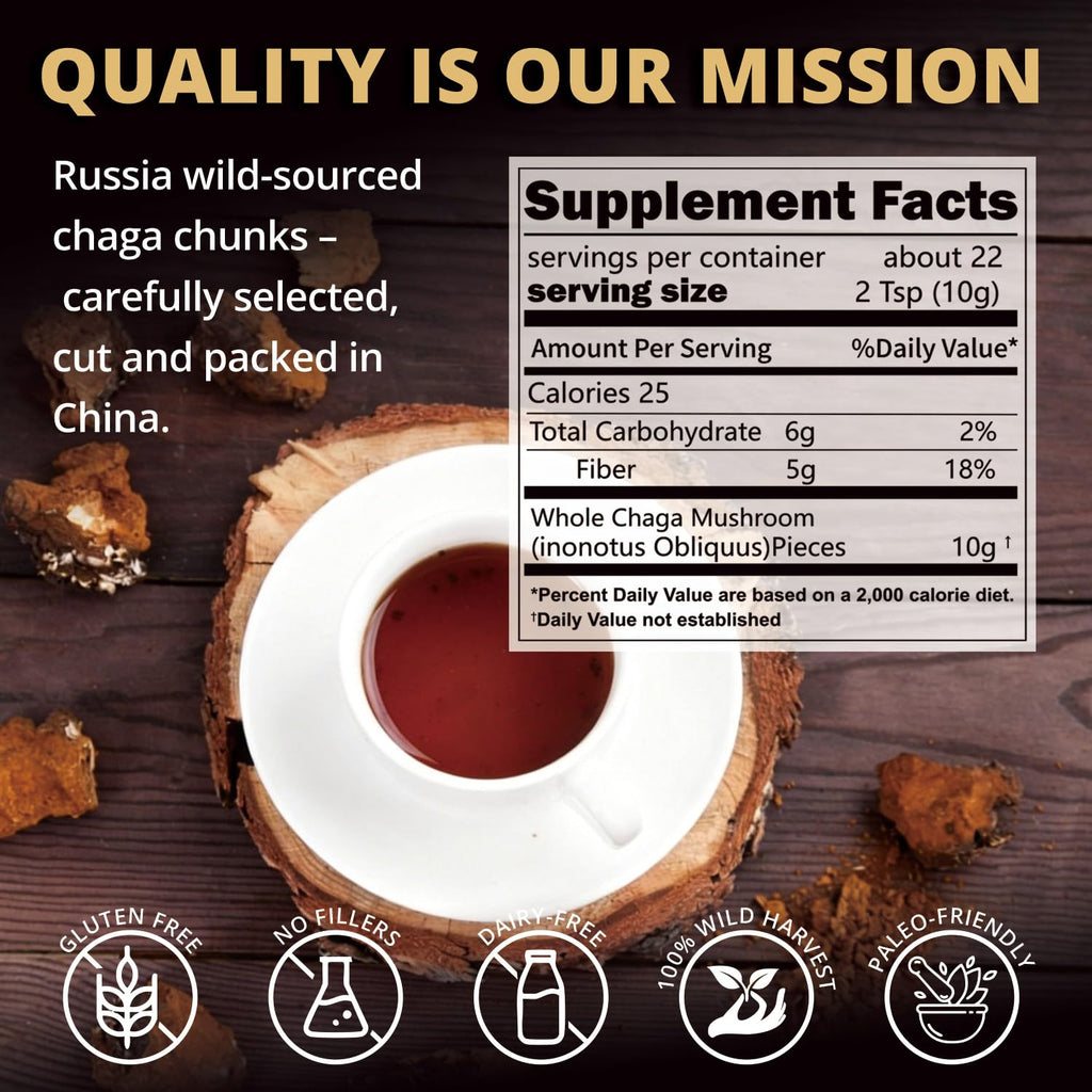 organic chaga tea for wellness