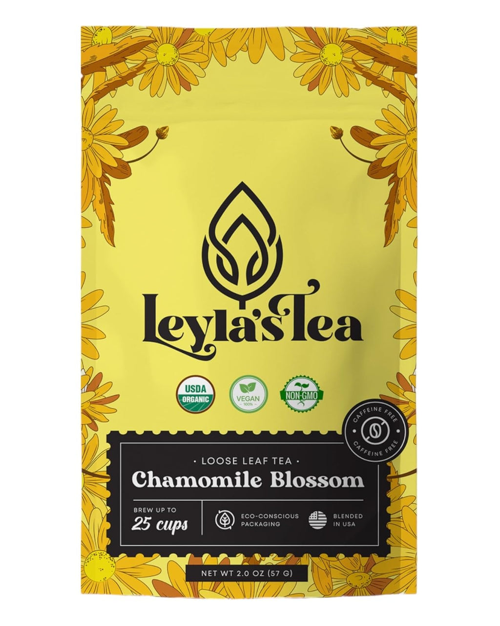 organic chamomile blossom tea loose leaf