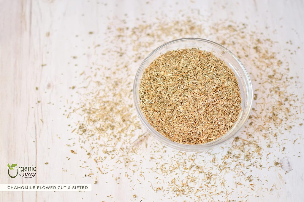 Organic chamomile flowers for sleep