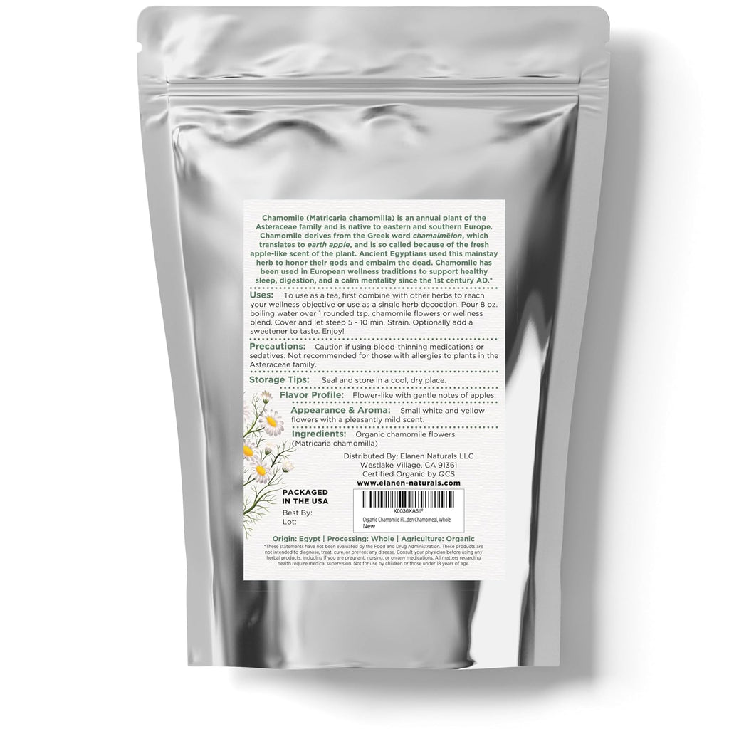organic chamomile flowers for wellness