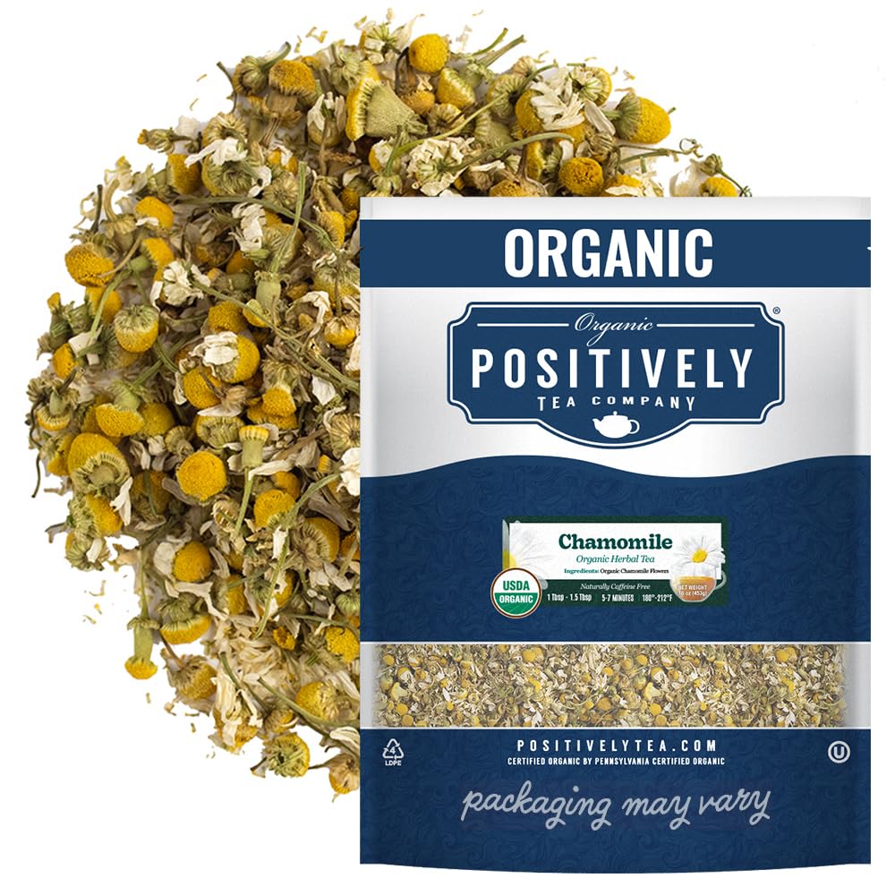 organic chamomile herbal tea blend