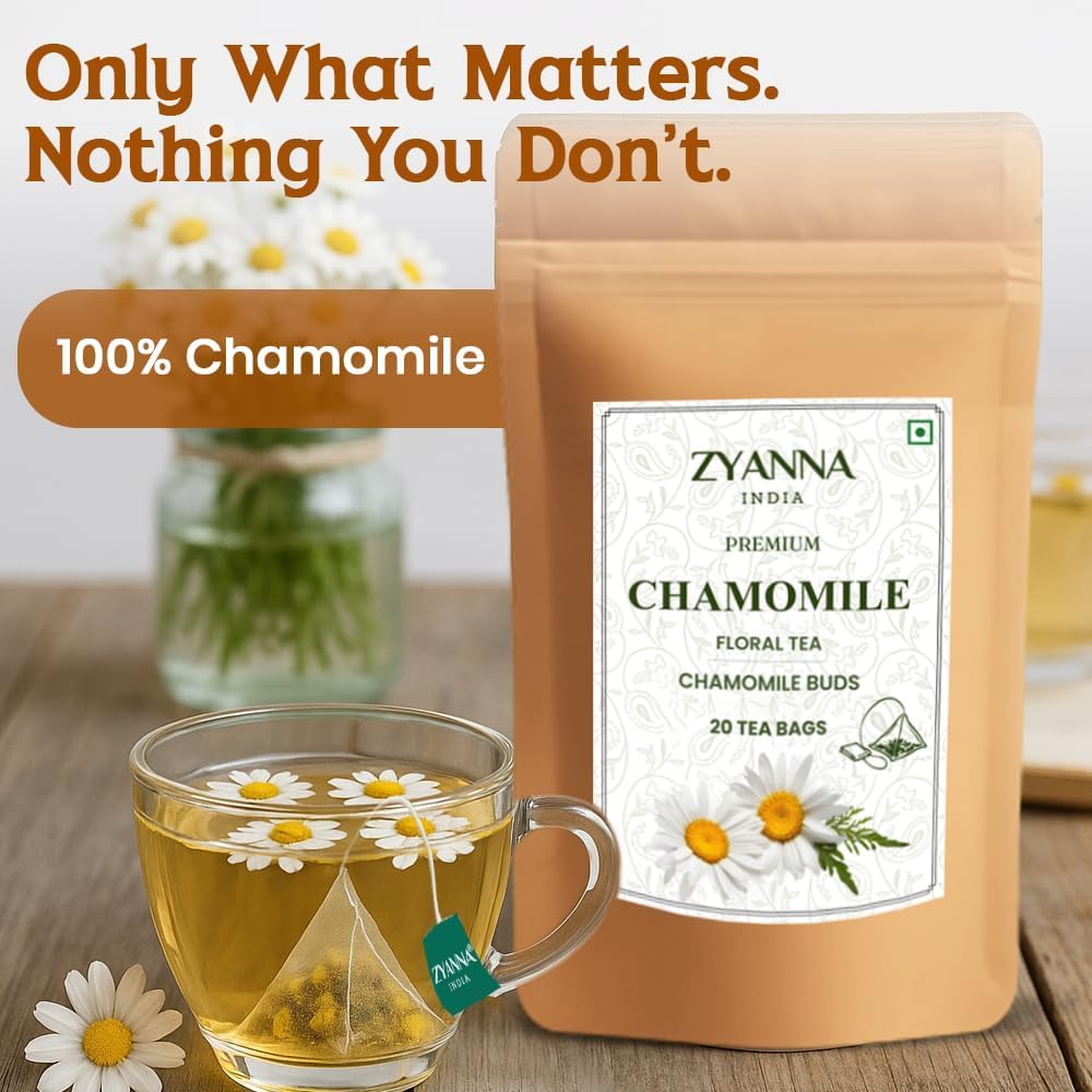 organic chamomile herbal tea blend