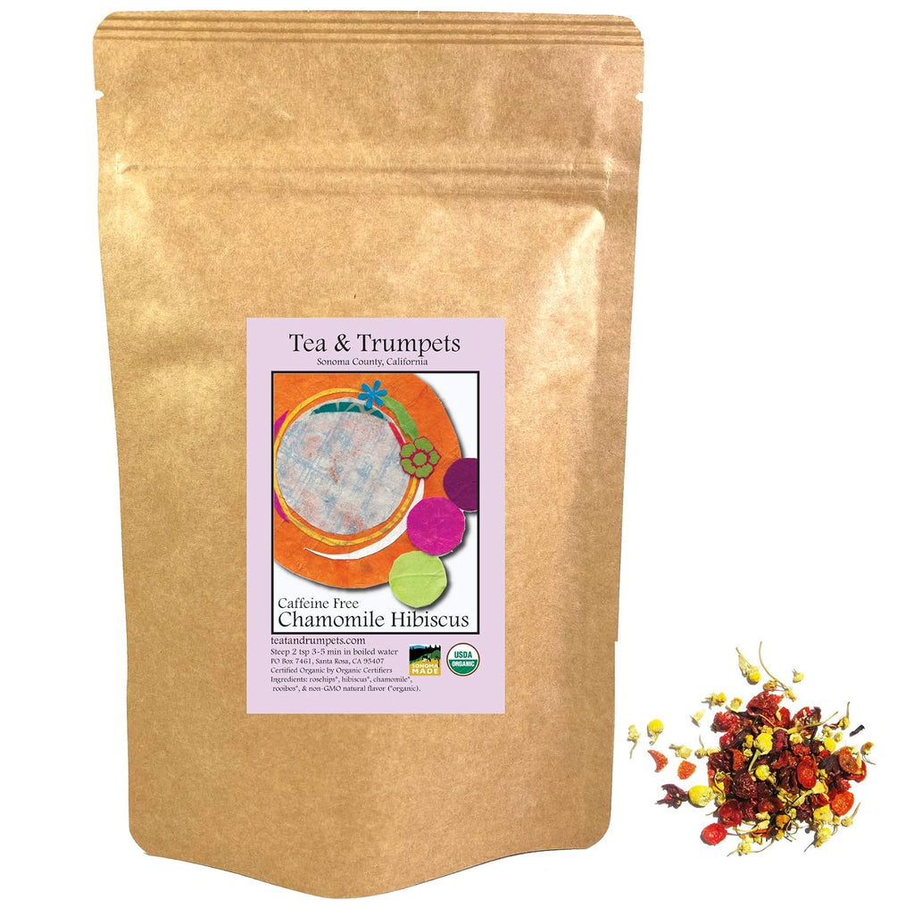 organic chamomile hibiscus tea blend