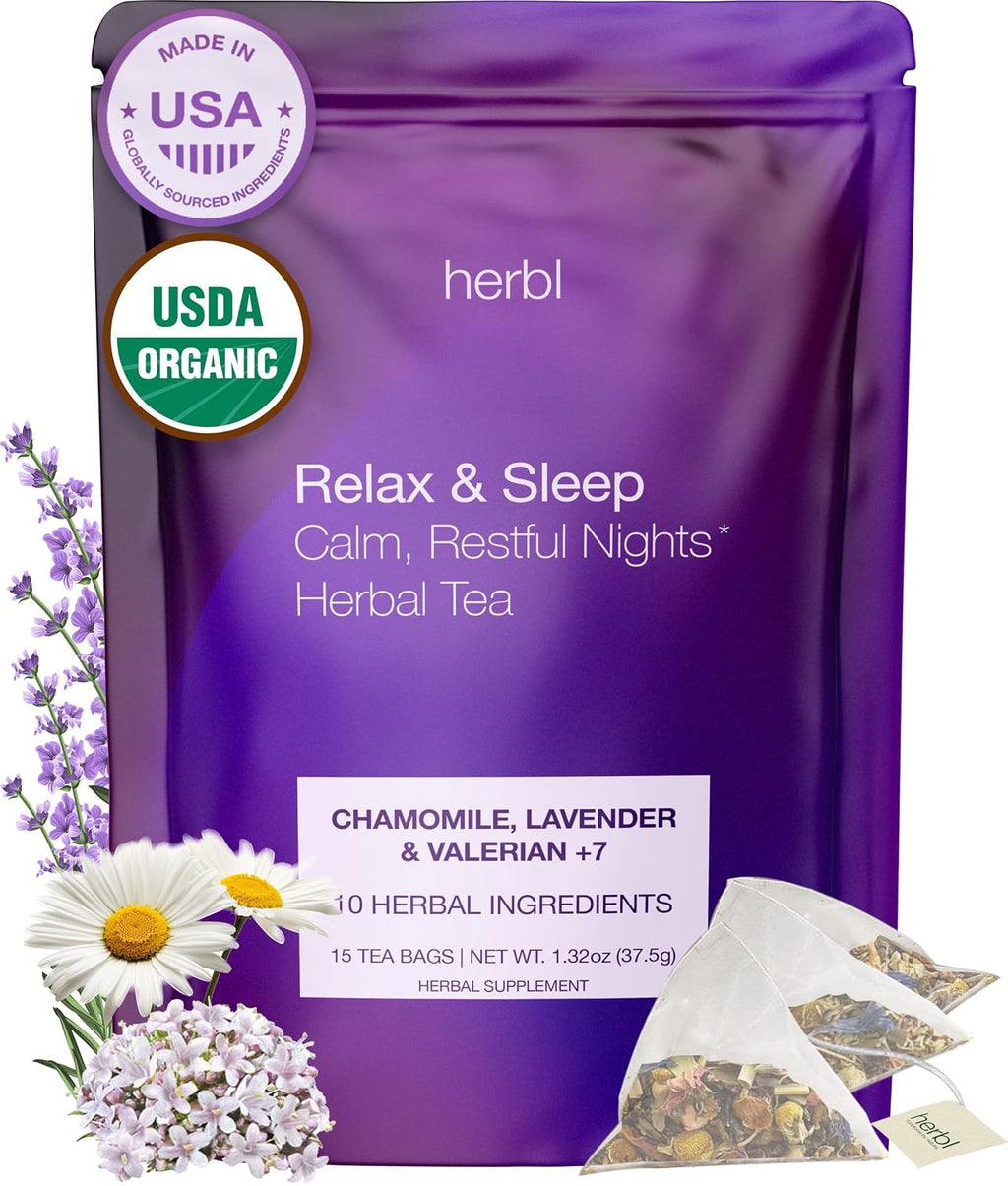 organic chamomile lavender tea bags