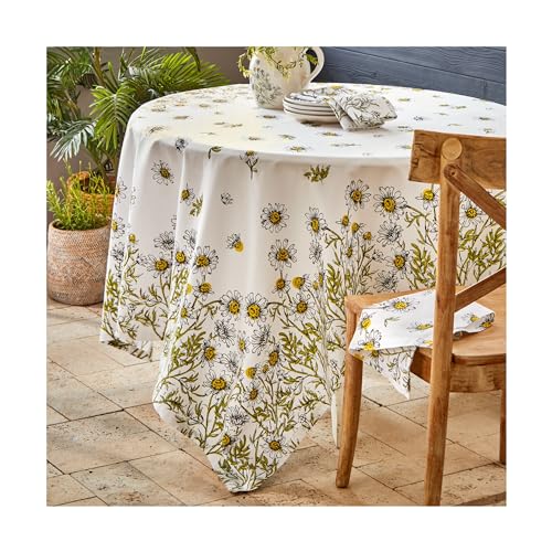 organic chamomile tablecloth for health enthusiasts
