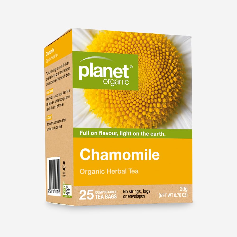 organic chamomile tea bags for relaxation