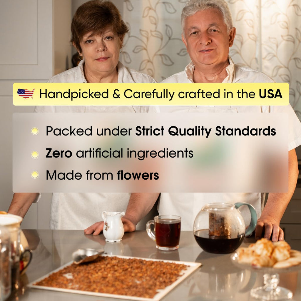 Organic chamomile tea bags for wellness