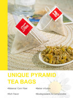 Organic chamomile tea bags for wellness