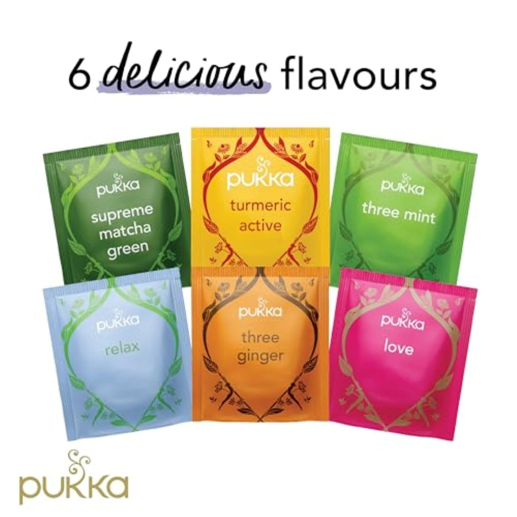 organic chamomile tea bags selection