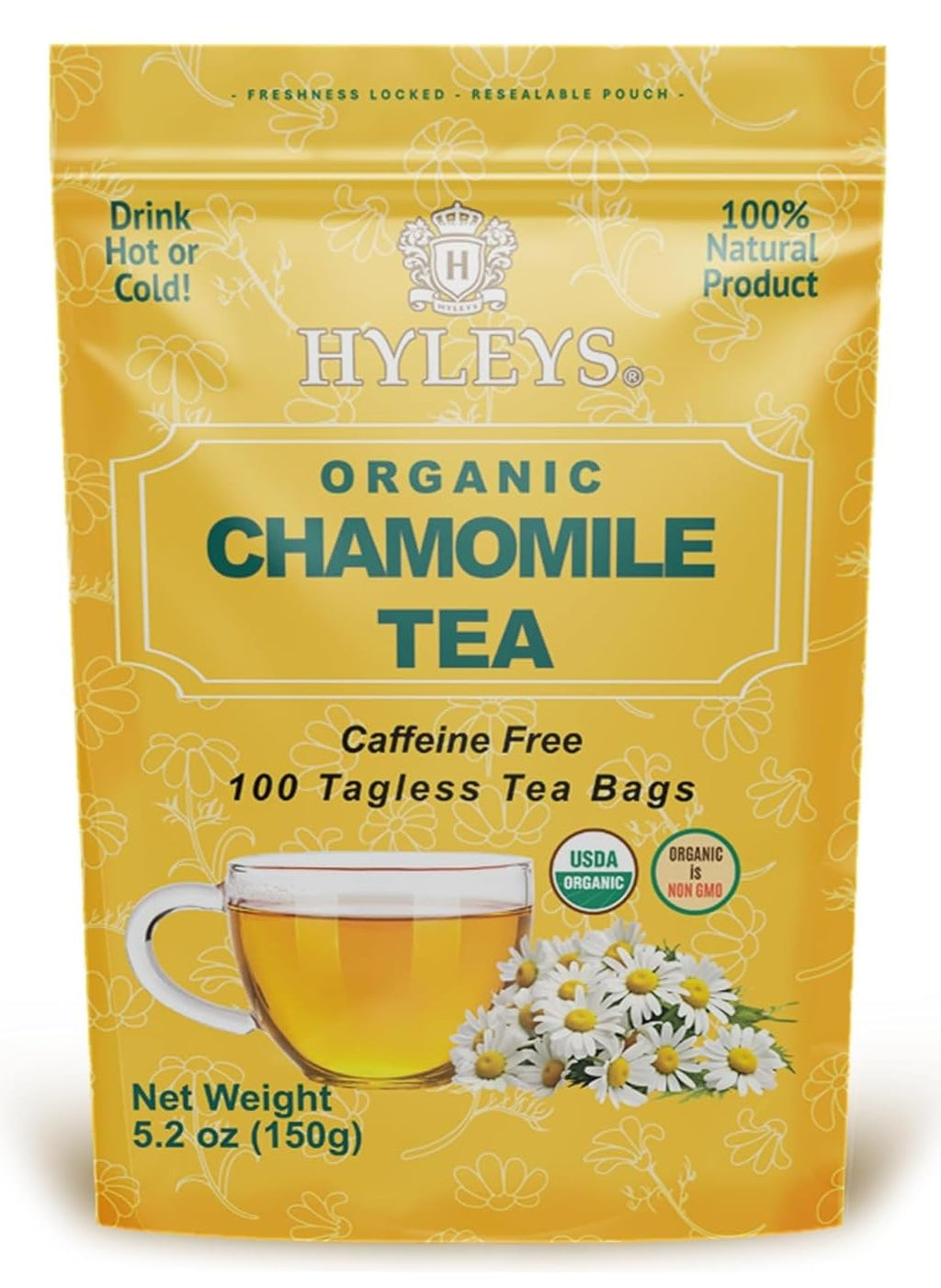 organic chamomile tea bags