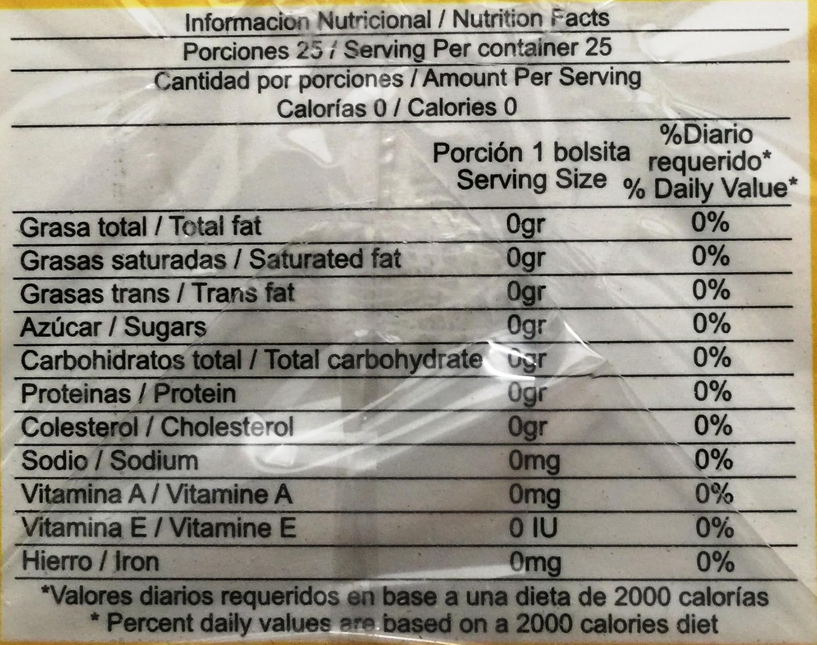 organic chamomile tea bags