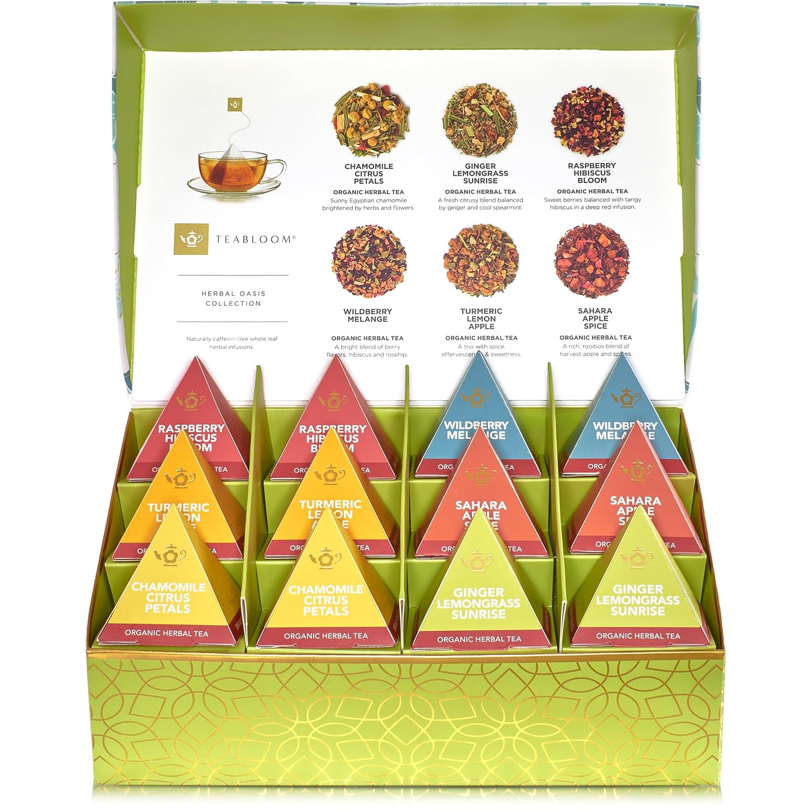 organic chamomile tea selection