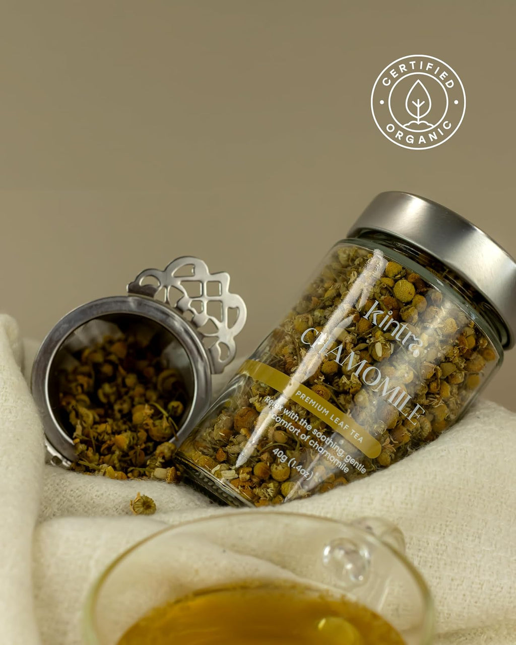 organic chamomile whole flower tea