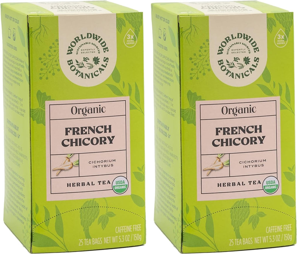 organic chicory root herbal tea bags