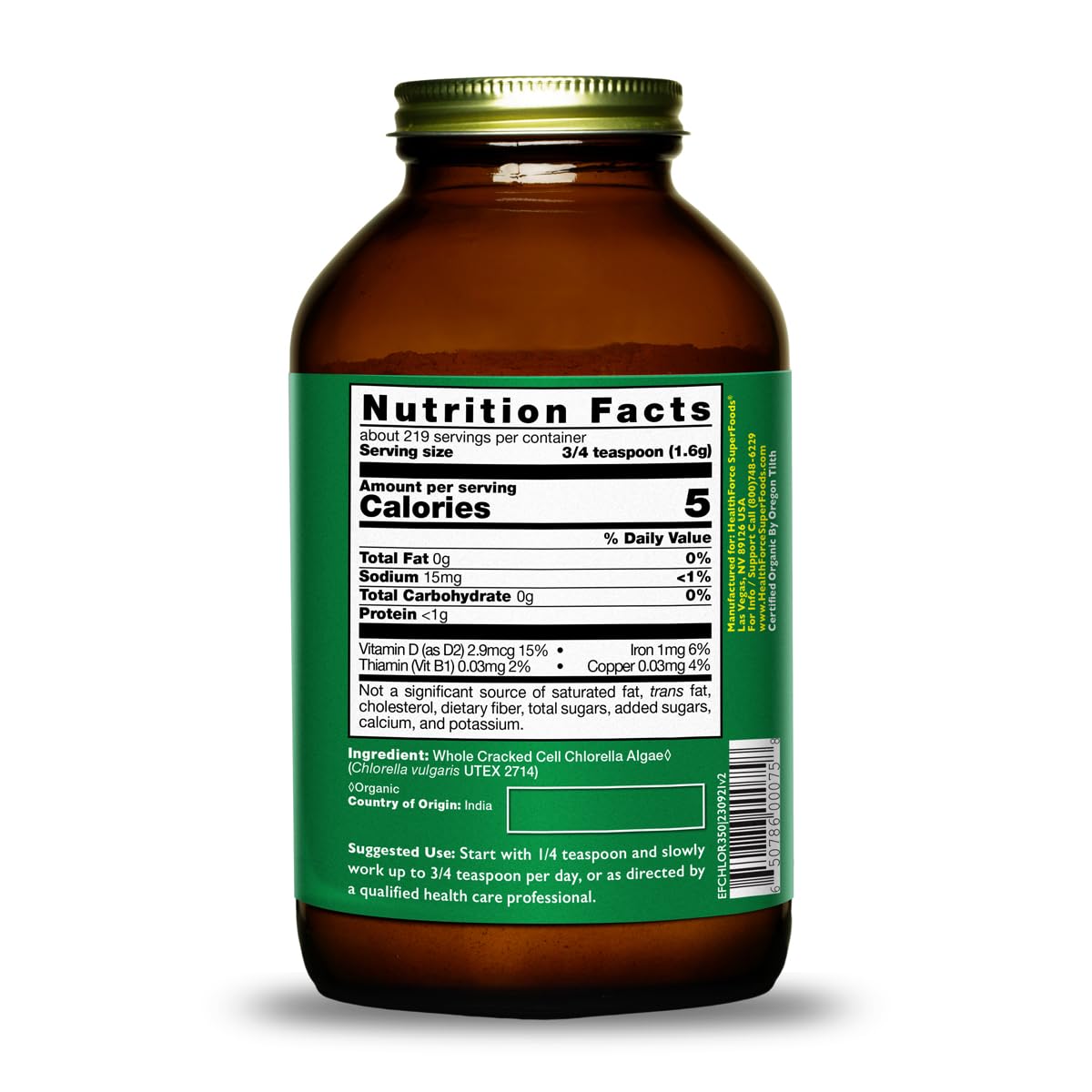 organic chlorella for detoxification