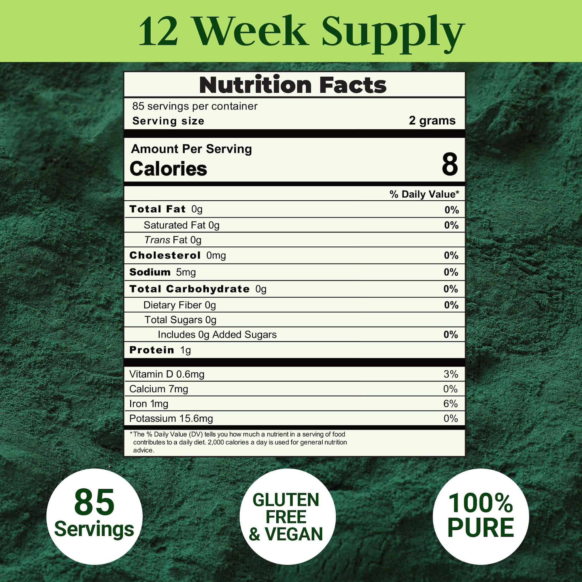 organic chlorella spirulina blend