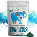 organic chlorella spirulina powder