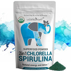 organic chlorella spirulina powder