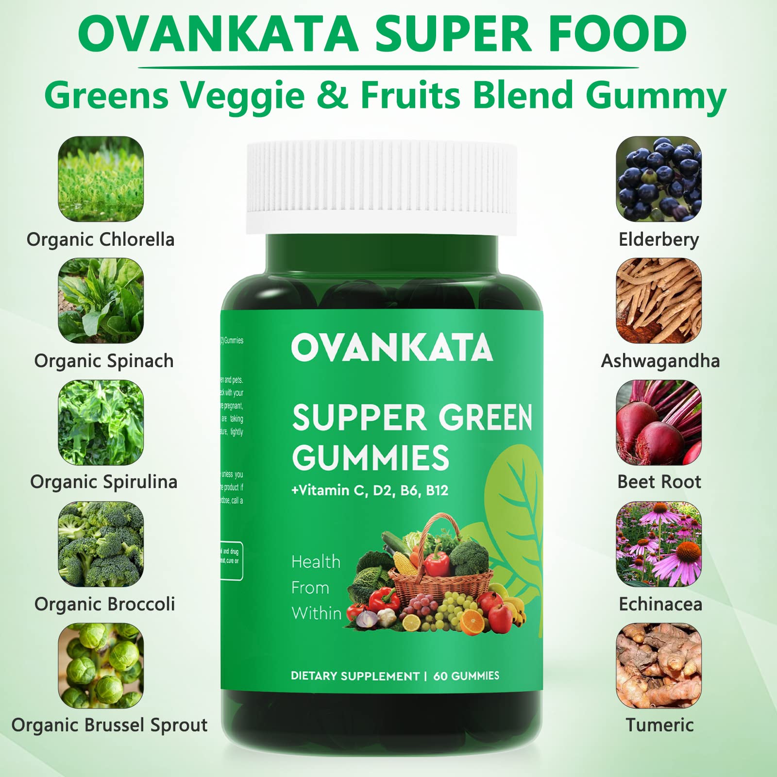 organic chlorella spirulina supplement
