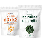 Organic chlorella spirulina tablets