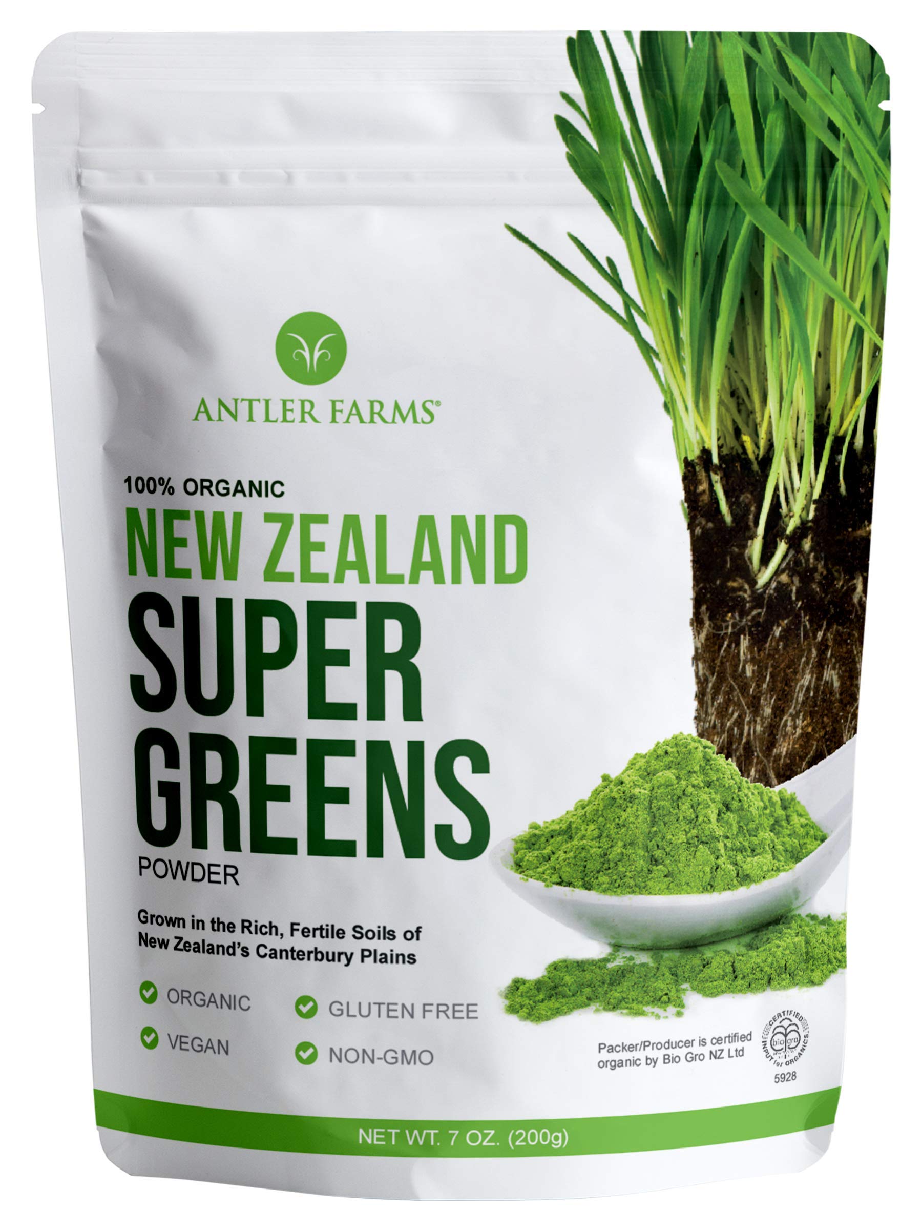 organic chlorella super greens powder