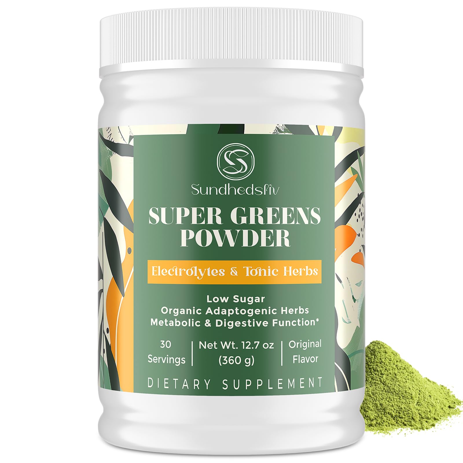 organic chlorella super greens powder