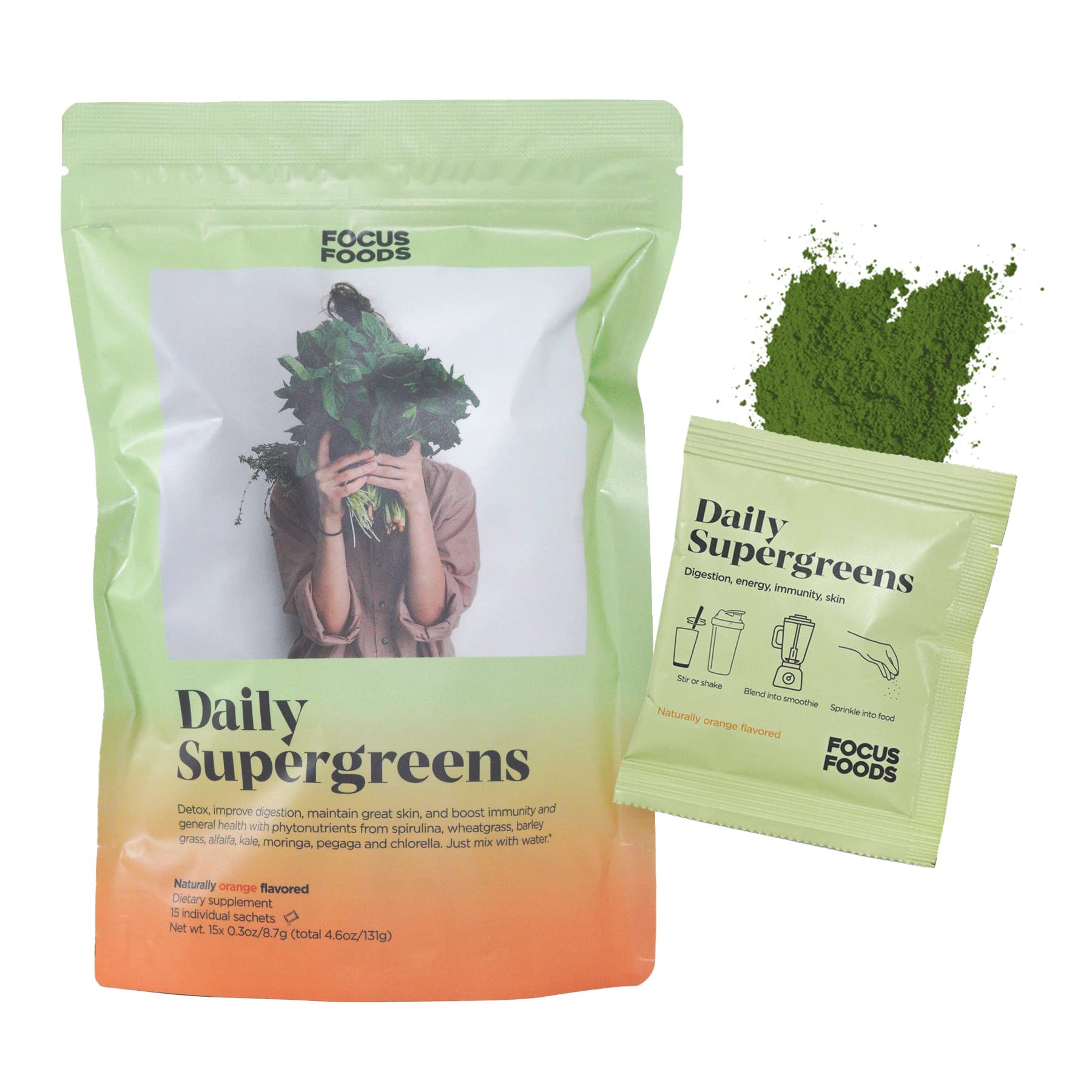 organic chlorella superfood sachets