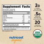 Organic chlorella supplement for energy