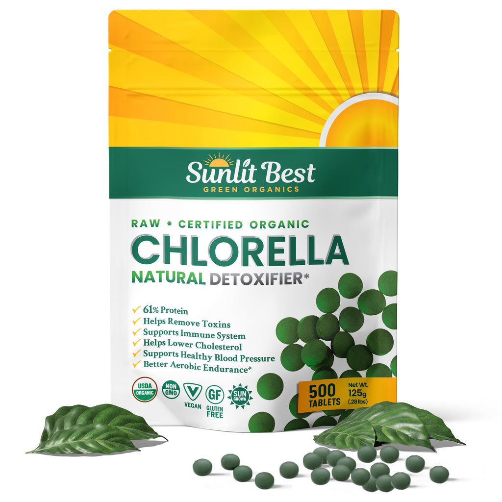 organic chlorella tablets for detox