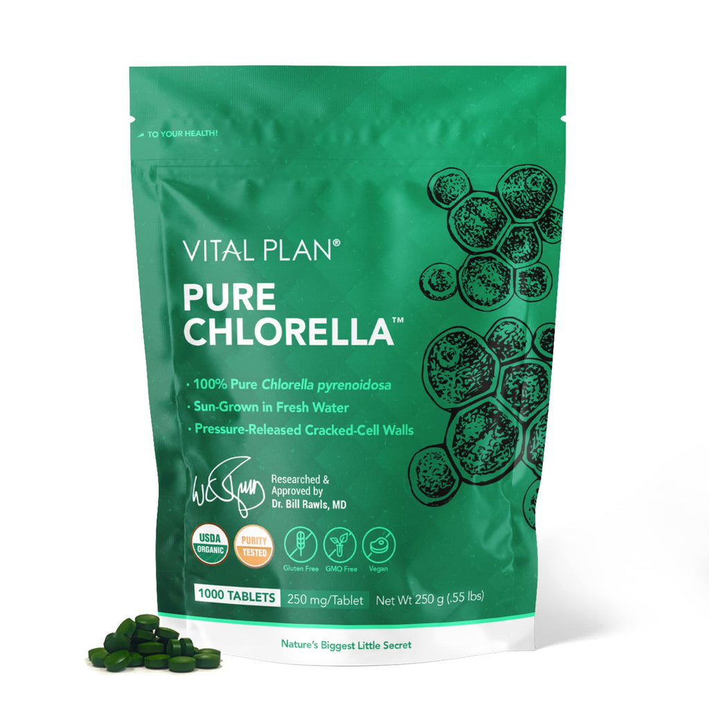 organic chlorella tablets for detox