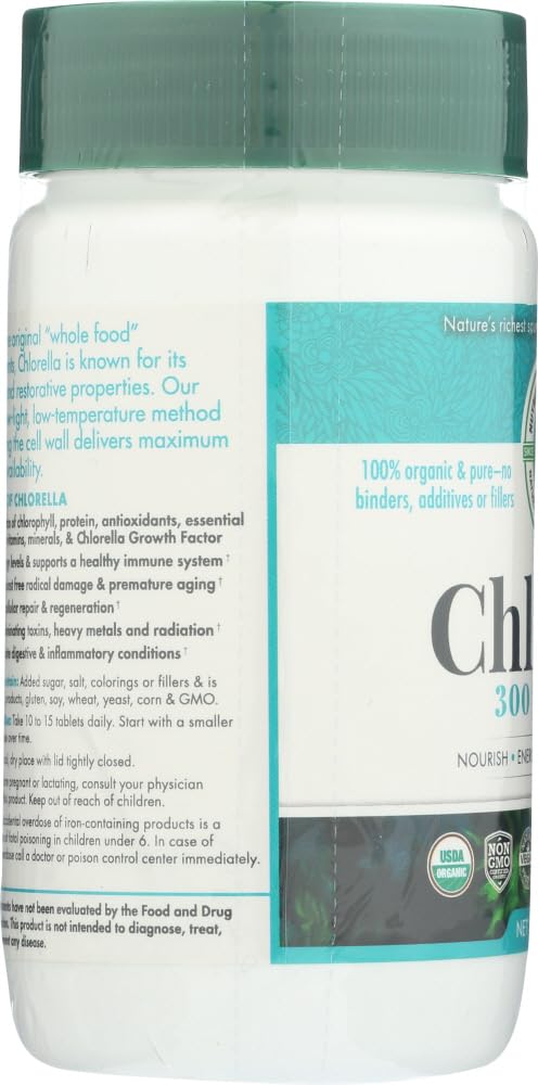Organic chlorella tablets for immune support