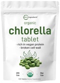 Organic chlorella tablets for vitality
